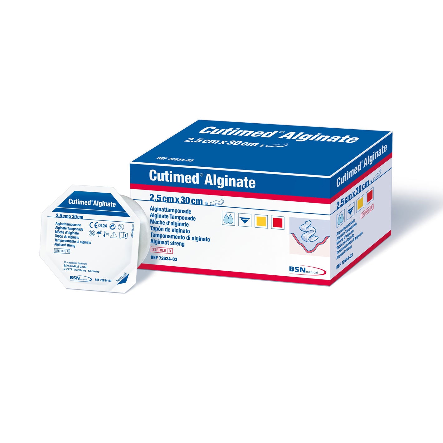 Cutimed Alginate Mecha 2.5cm X 30cm Caja X 5 Unidades. – Geerdink